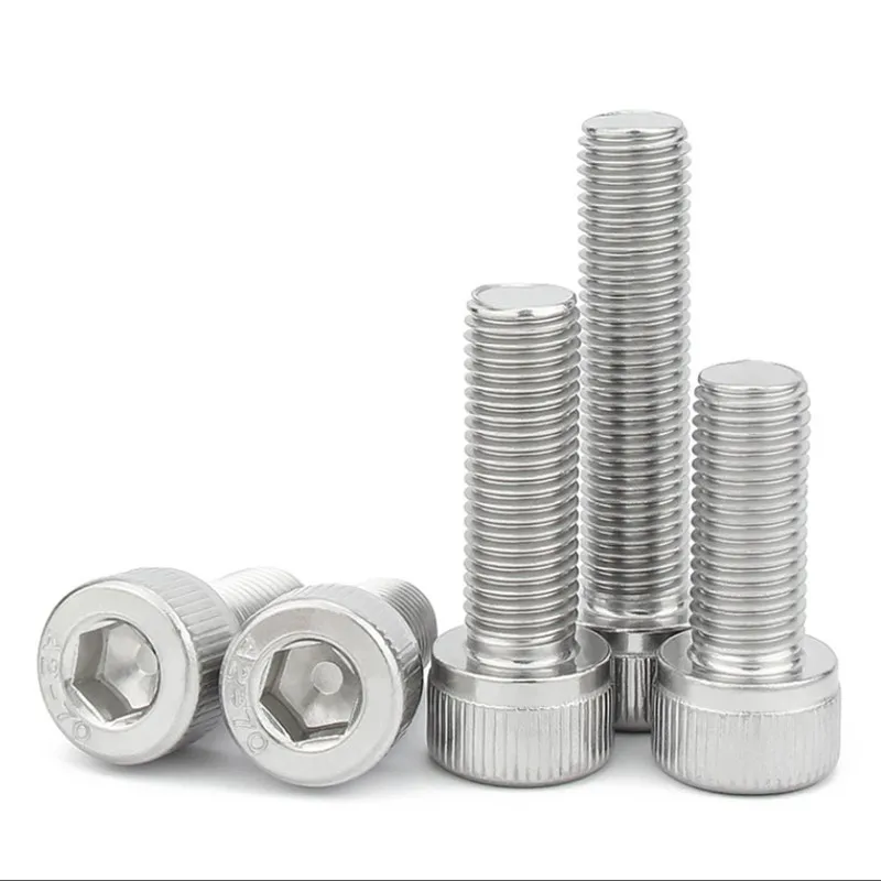 5/10/50pcs DIN912 M1.4 M1.6 M2 M2.5 M3 M4 M5 M6 M8 A2 70 304 Stainless Steel Allen Hexagon Hex ...