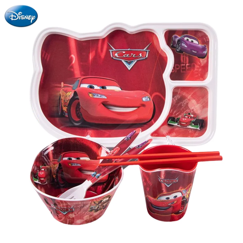 Lightning-McQueen-cuchara-de-dibujos-animados-para-ni-os-palillos-plato ...