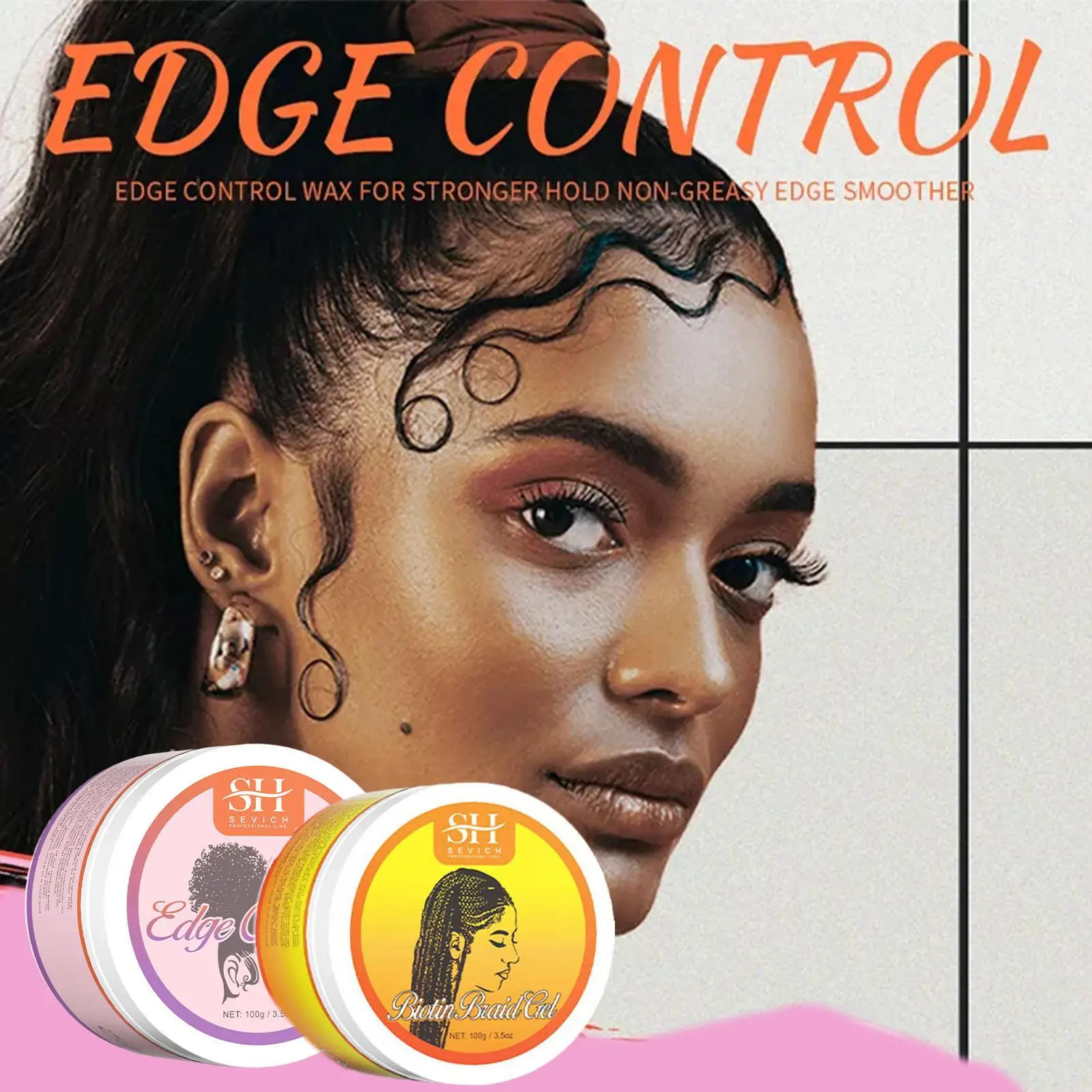 Sevich Biotin Broken Braiding Gel Anti-hair Loss Hair Braiding Gel Tames Frizz Edges Control Gel ...