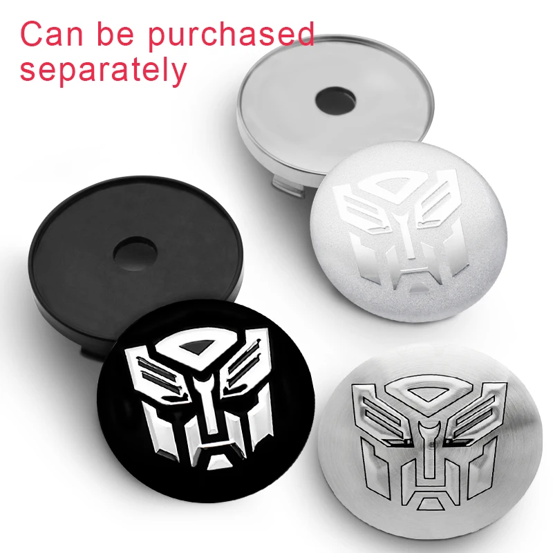4pcs 56+60mm Transformers Autobot Car Wheel Center Hub Cap Badge Emblem ...