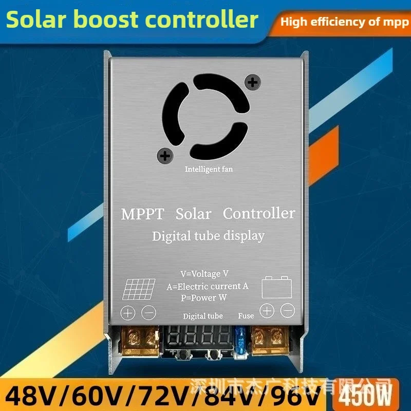 MPPT Solar Boost Controller Can Charge 48V 60V 72V 84V 96V LED Digital ...