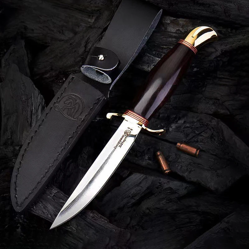 Russian Nkvd Ussr Finka NKVD D2 Blade Ebony Handle Camping Tactical ...