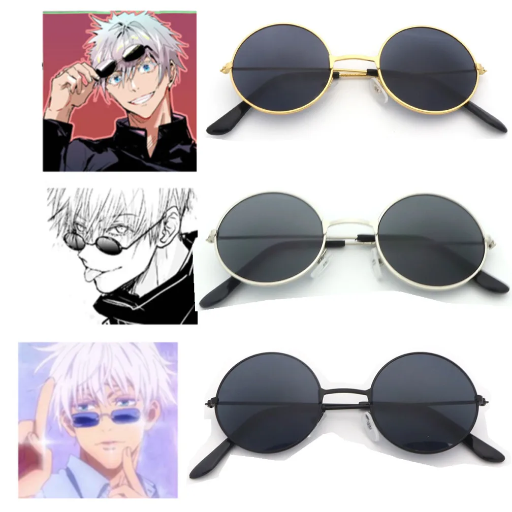 Jujutsu-Kaisen-Gojo-Satoru-Cosplay-Glasses-Eyewear-Anime-Halloween ...
