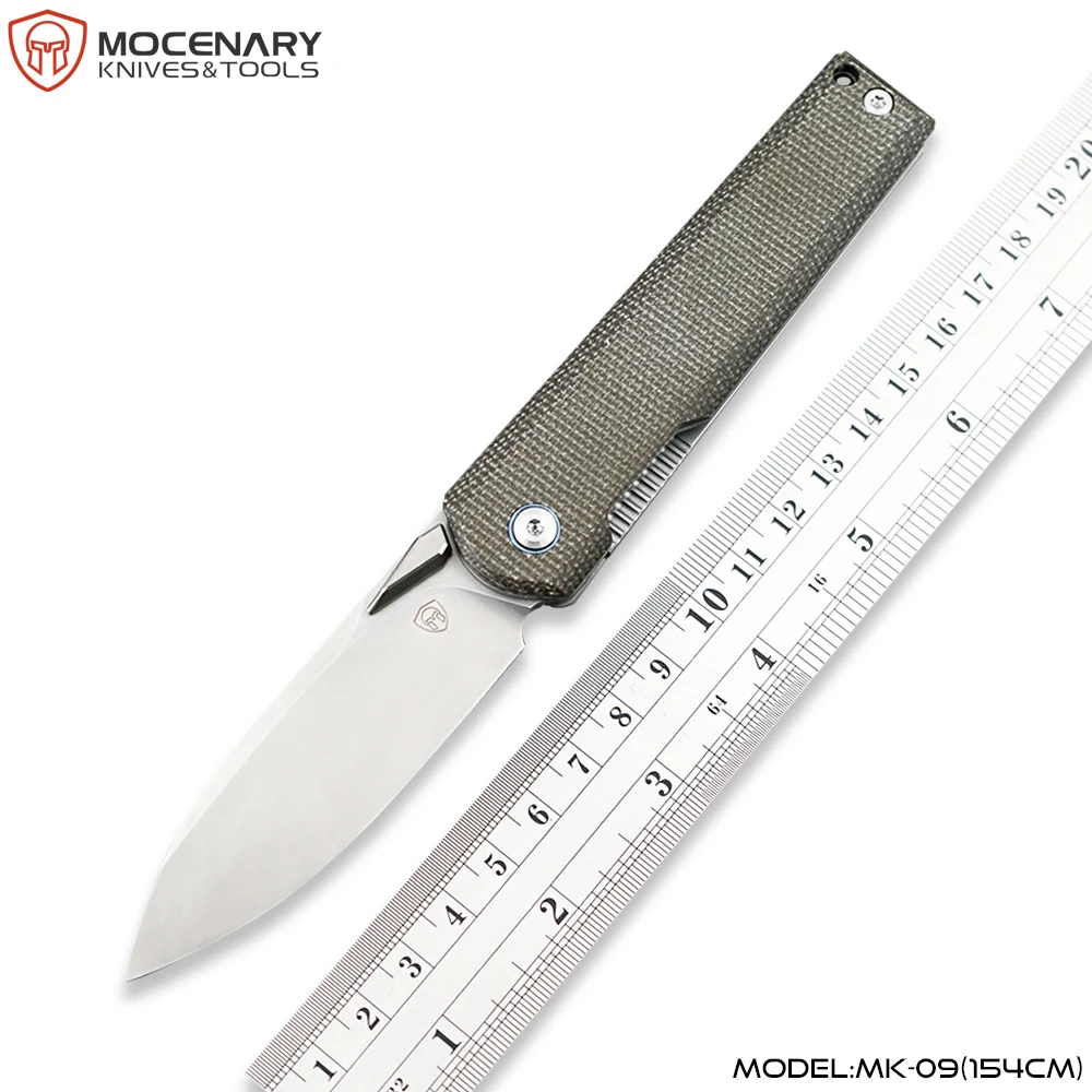 Mocenary Knives 154CM Steel Pocket Folding Knife Camping Knife Tactical ...