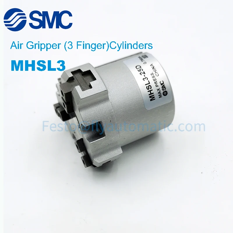 SMC 3 Finger Air Gripper Cylinders MHSL3 MHS3 16D 20D 25D 32D 40D 50D ...