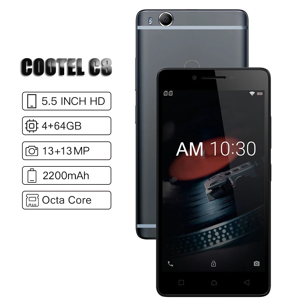 CooTel C8 Octa Core 5.5inches 4GB RAM 64GB ROM Smartphone CPU Qualcomm ...