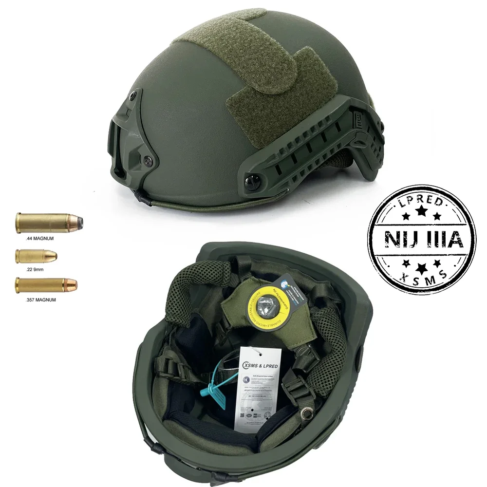 FAST-NIJ-IIIA-High-Cut-Ballistic-Helmet-Cutting-Tactical-Bullet-Proof ...