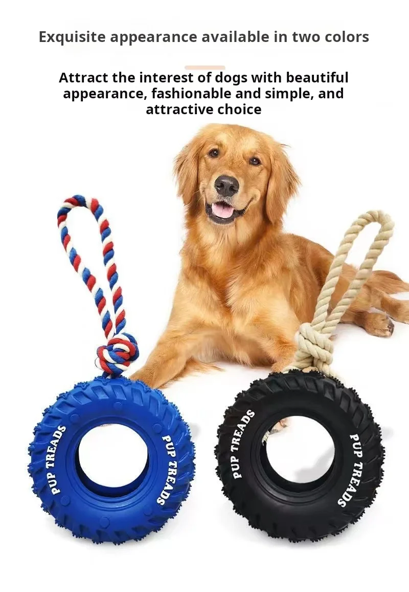 Pet-dog-toys-bite-resistant-rubber-tires-border-herding-interactive ...