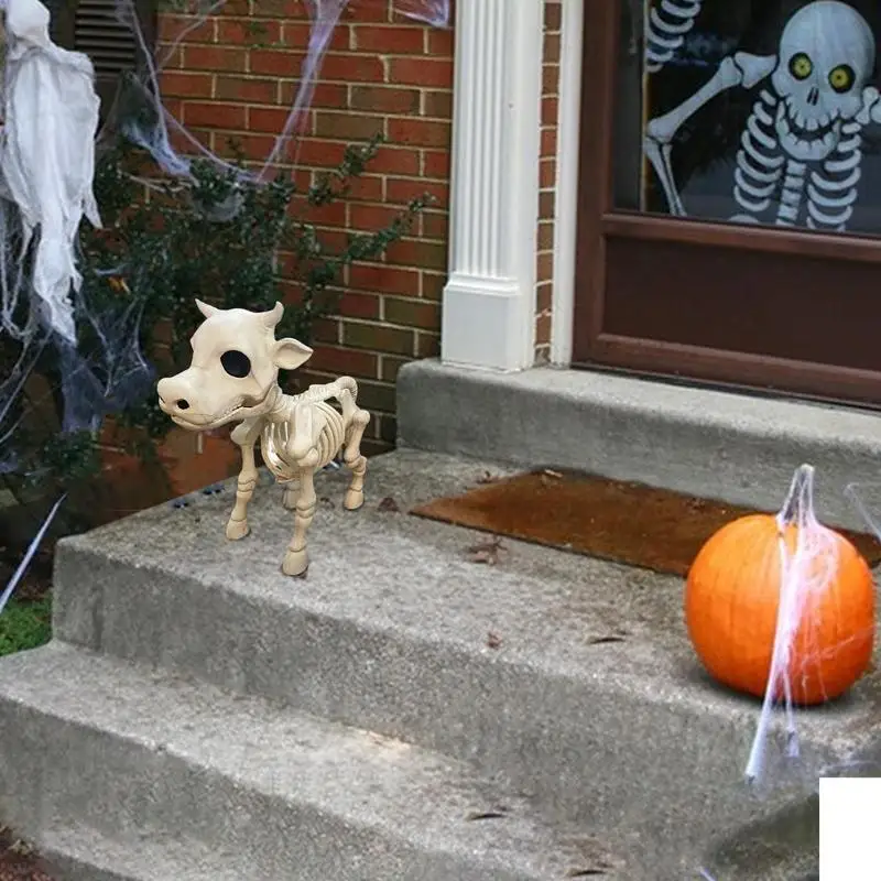2023 Halloween Cow Horse Skeleton Tricky Graveyard Resin Cow Skull ...