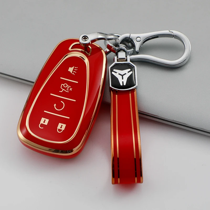 Funda de TPU para llavero de coche, carcasa para Chevrolet, Chevy ...