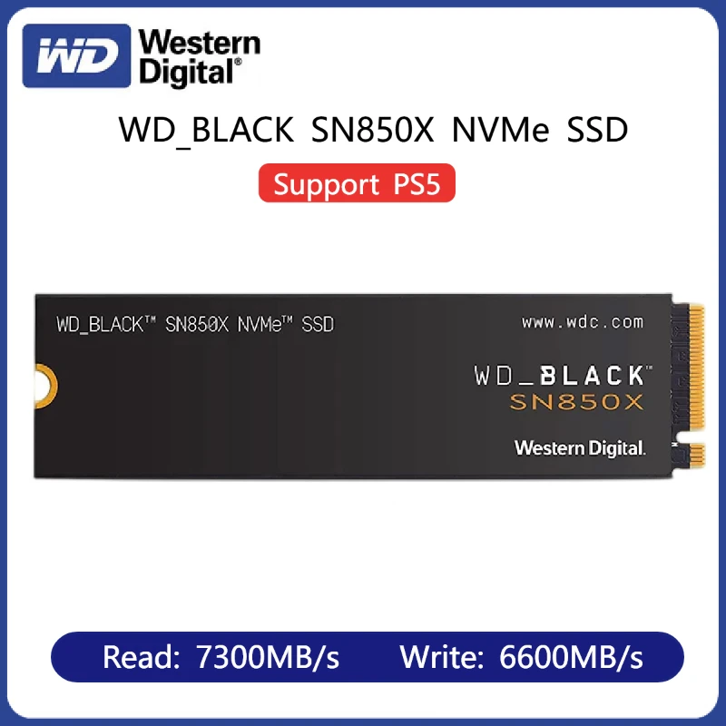 Wd_black Sn850x Game Drive Nvme Ssd 1tb 2t Internal Solid State Drive Pcie 4.0 M.2 2280 With ...