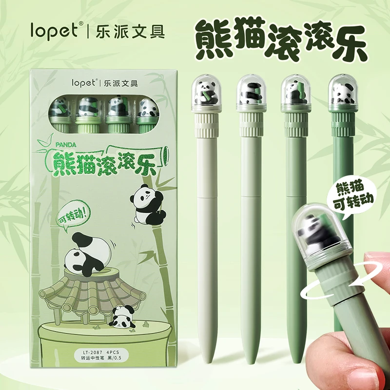 4/8pcs Lopet Retro Panda Roller Gel Pen,Kawaii Cute Ins Smooth and Easy ...