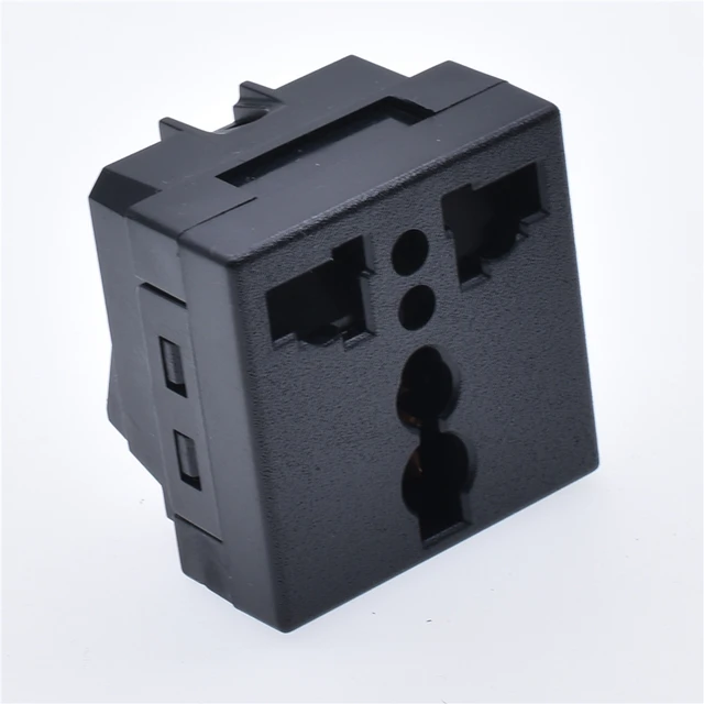 Lots AC 250V 10A US USA UK EU Euro AU Panel Mount Snap in Universal ...