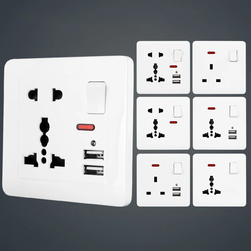 Universal-Wall-Light-Switch-and-Uk-Wall-Electrical-Socket-with-Standard ...