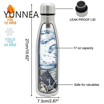 Secret Hidden Safe Diversion Water Bottle Steel Secret Stash Spot Can ...
