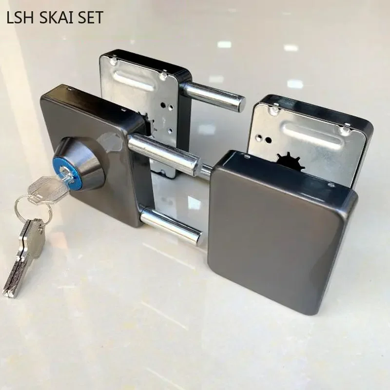 1-Set-Double-Open-Sliding-Door-Lock-Stainless-Steel-Glass-Door-Lock ...