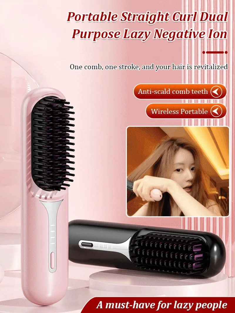constant-temperature-heat-electric-hair-straightening-comb-Electric ...