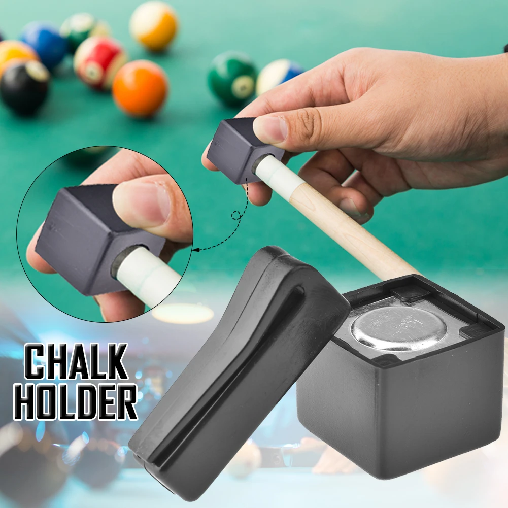 Pool Billiards Snooker Magnetic Cue Chalk Holder With Belt Clip Snooker ...