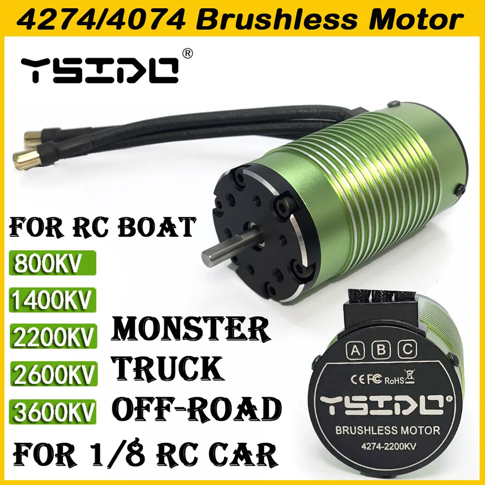 YSIDO-4274-800KV-1400KV-2200KV-3600KV-Brushless-Motor-for-RC-ARRMA ...