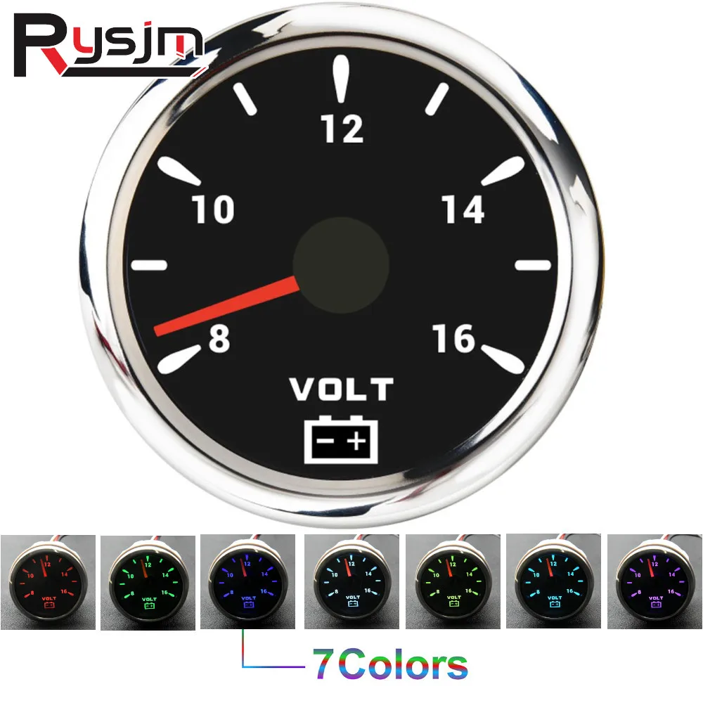 HD-52mm-Digital-Pointer-Car-Boat-Voltmeter-Auto-Volt-Indicator-Voltage ...