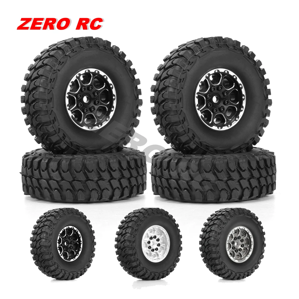 Heavy Duty 1.0" Beadlock Wheels Hub With Soft Rubber Tire 55mm For Mini ...