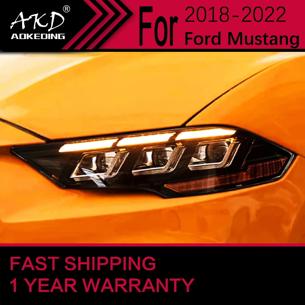 Car-Lights-for-Ford-Mustang-LED-Headlight-2018-2023-Mustang-Head-Lamp ...