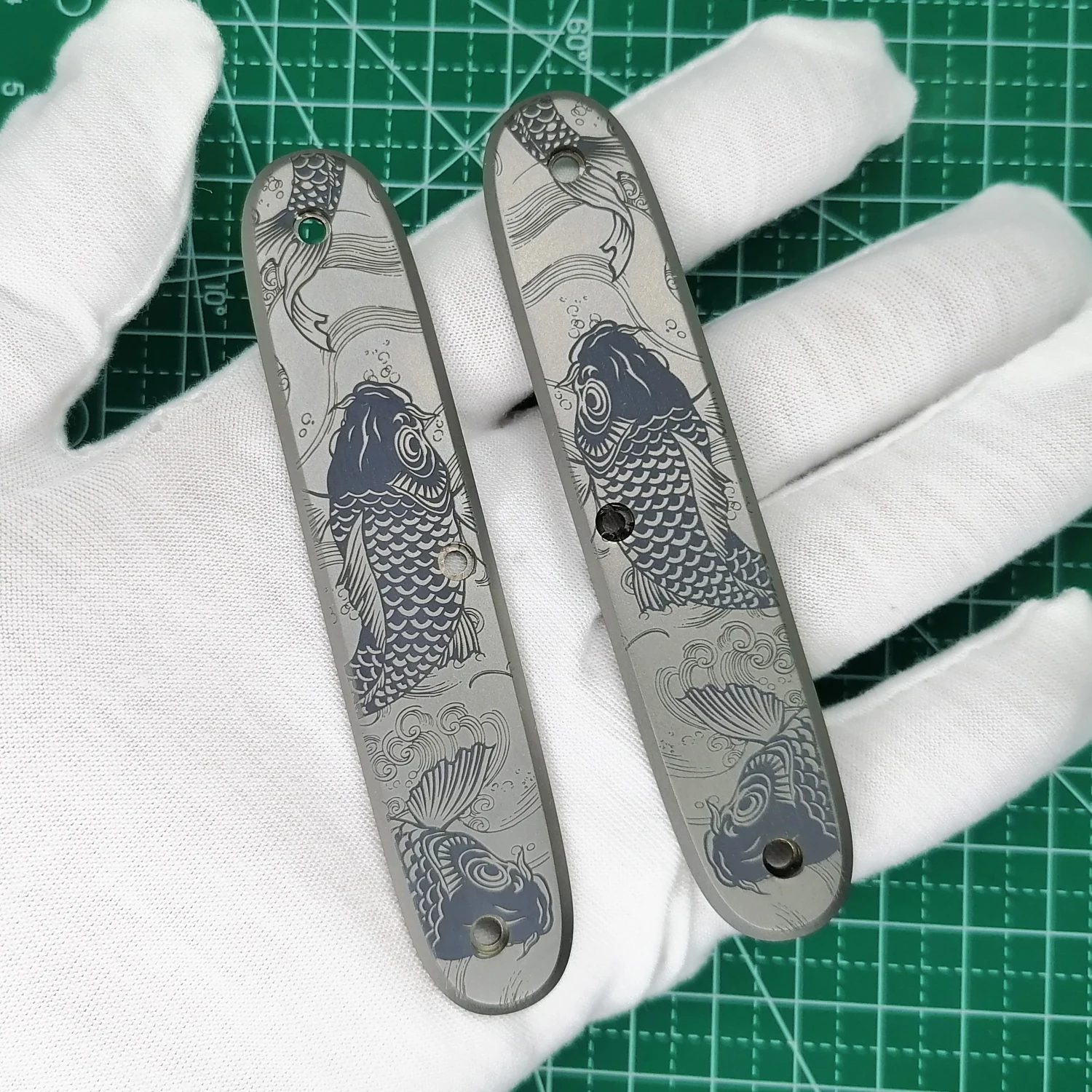 1-Pair-Titanium-Alloy-Laser-Engraved-Koi-Fish-Scales-for-93mm ...