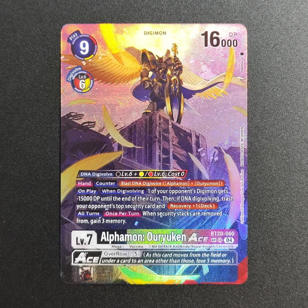 Tarjeta Coleccionable Super Rara de Digimon Adventure, Alphamon ...
