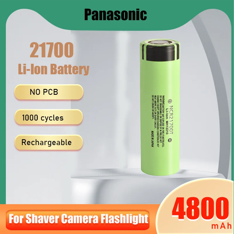 1pcs 3.7v 4800mah Original Panasonic Ncr21700t 21700 Lithium ...