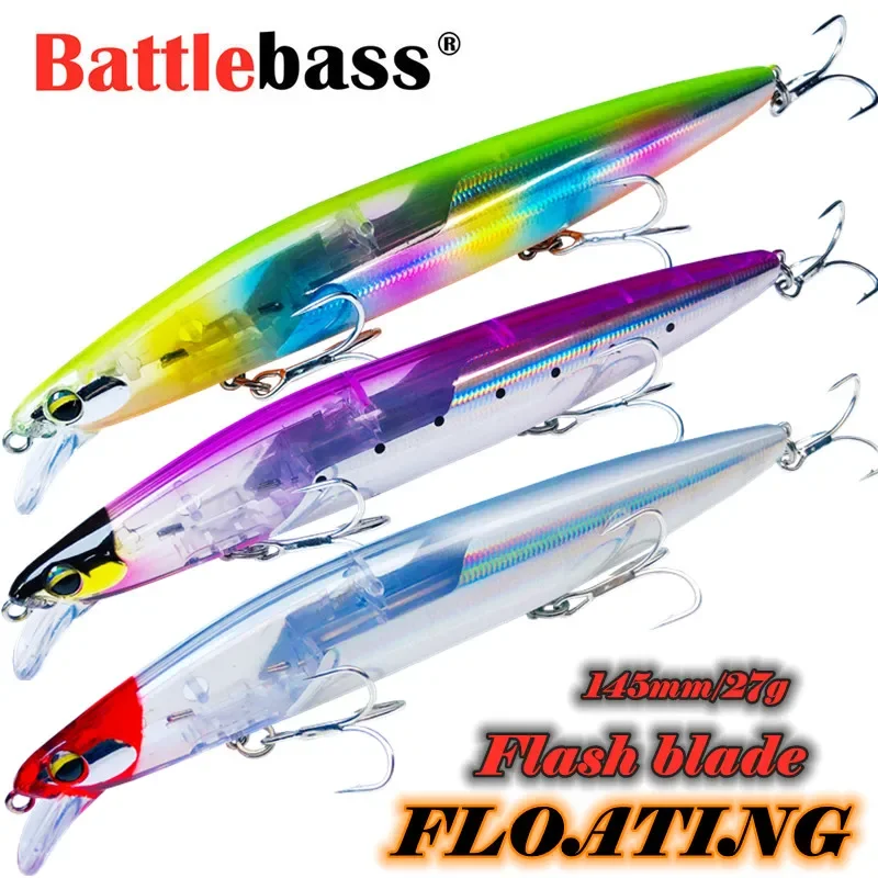 NEW-145mm-27g-Floating-Seawater-Freshwater-Swimbait-Fishing-Wobbler ...