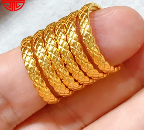 24k pure gold rings for women 999 real gold ring wedding rings gold ...