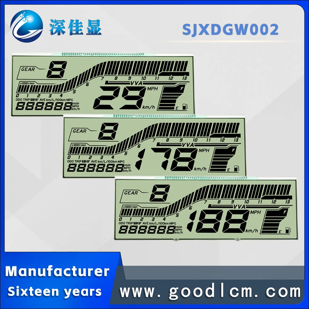 custom-segment-GW002-lcd-display-Cheap-price-HTN-positive-4-5v-segment ...