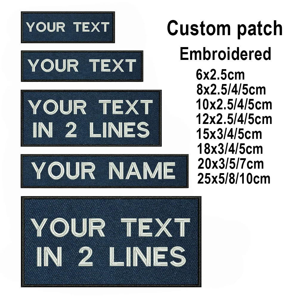 Custom-Personalized-Name-Patch-Number-Patches-Stripe-Badge-Emblem ...