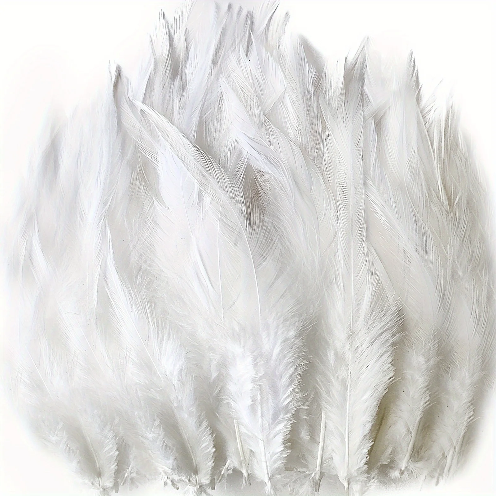 50Pcs Natural Pheasant White Feathers for DIY Chicken Artificial ...