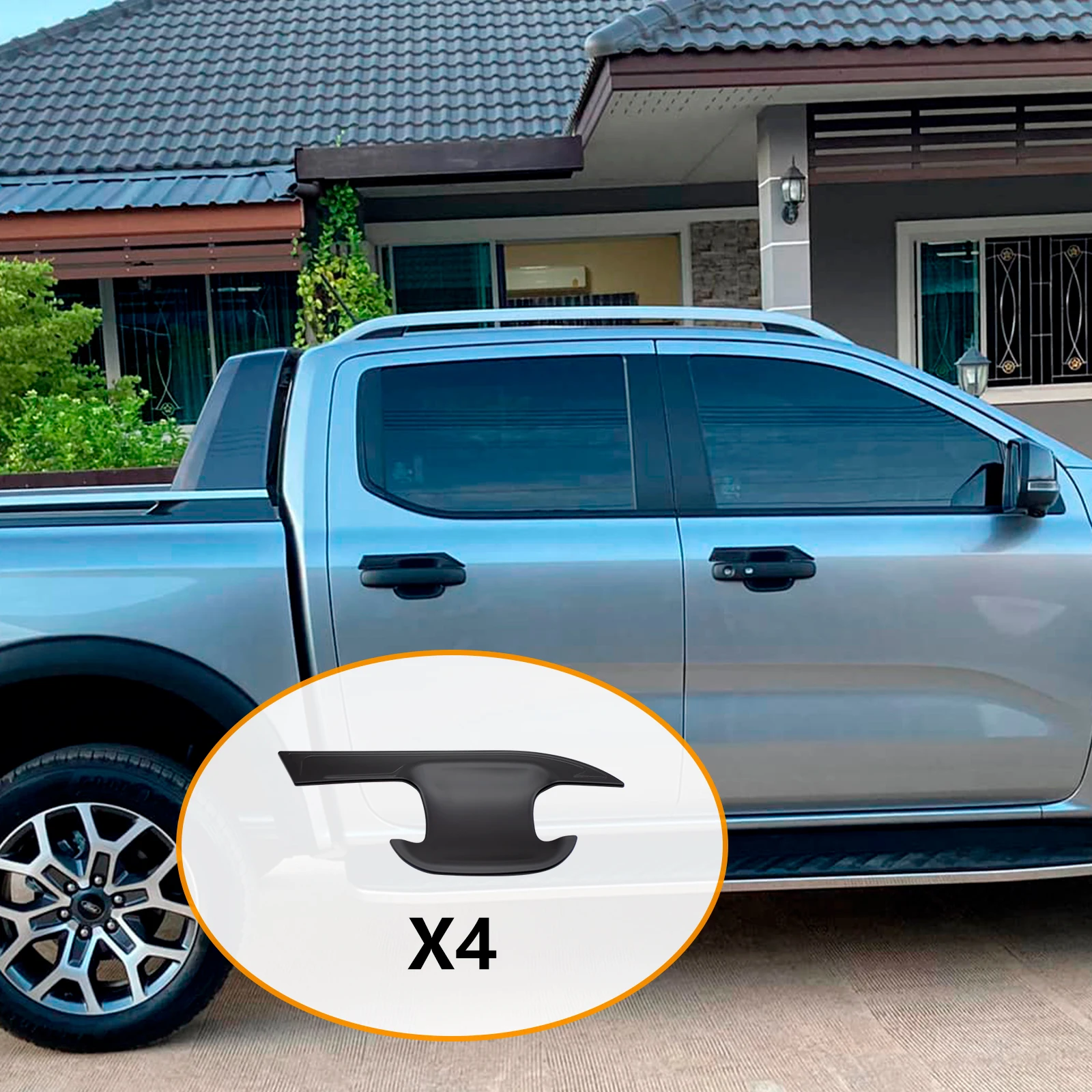 Door Handle Inner Cap For Ford Ranger 2022 2023+ All Models Wildtrak ...