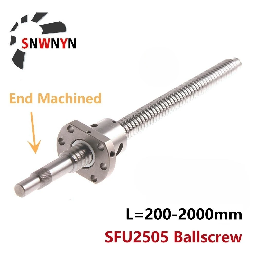 2505-BallScrew-SFU2505-300-500-1000-1500-2000mm-C7-Ball-Screw-With-2505 ...