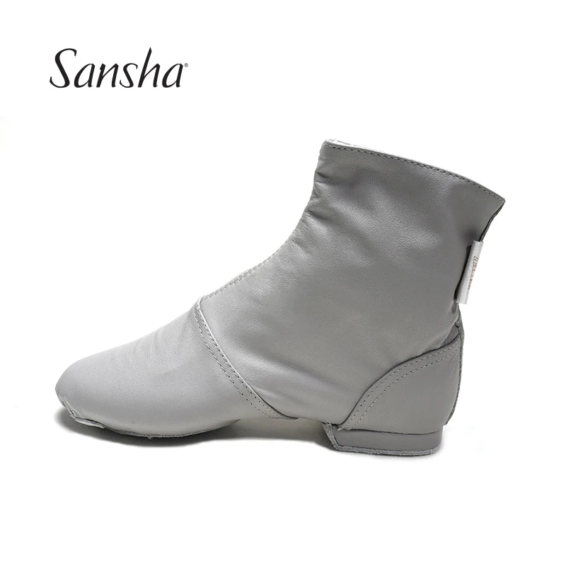 Sansha Unisex Side Zip Jazz Boot High Grade Leather Suede Split-Sole ...