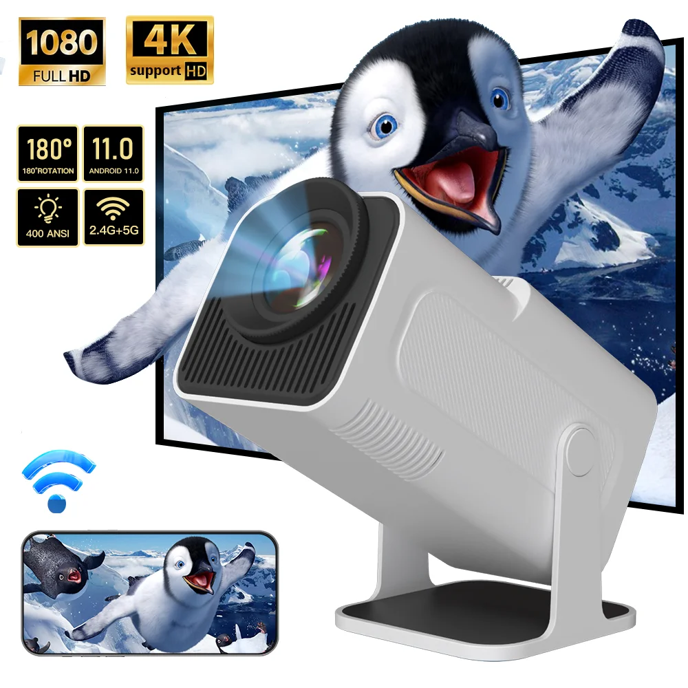 LYNCAST-HY320-4K-Projector-Native-1080P-Dual-WiFi6-BT5-0-400ANSI ...