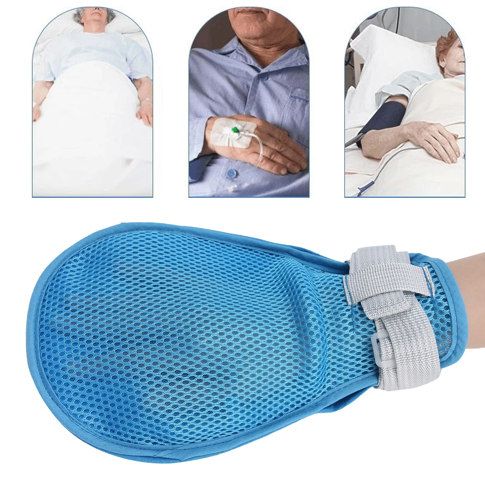 Breathable-Self-Injury-Prevention-Hand-Fixed-Restraint-Glove-Patient ...