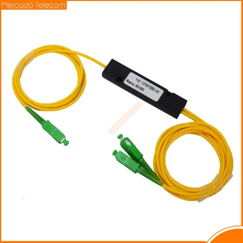 SCAPC 1X2 Fiber Optic Splitter FBT Optical Coupler 1x2 SCAPC Singlemode ...