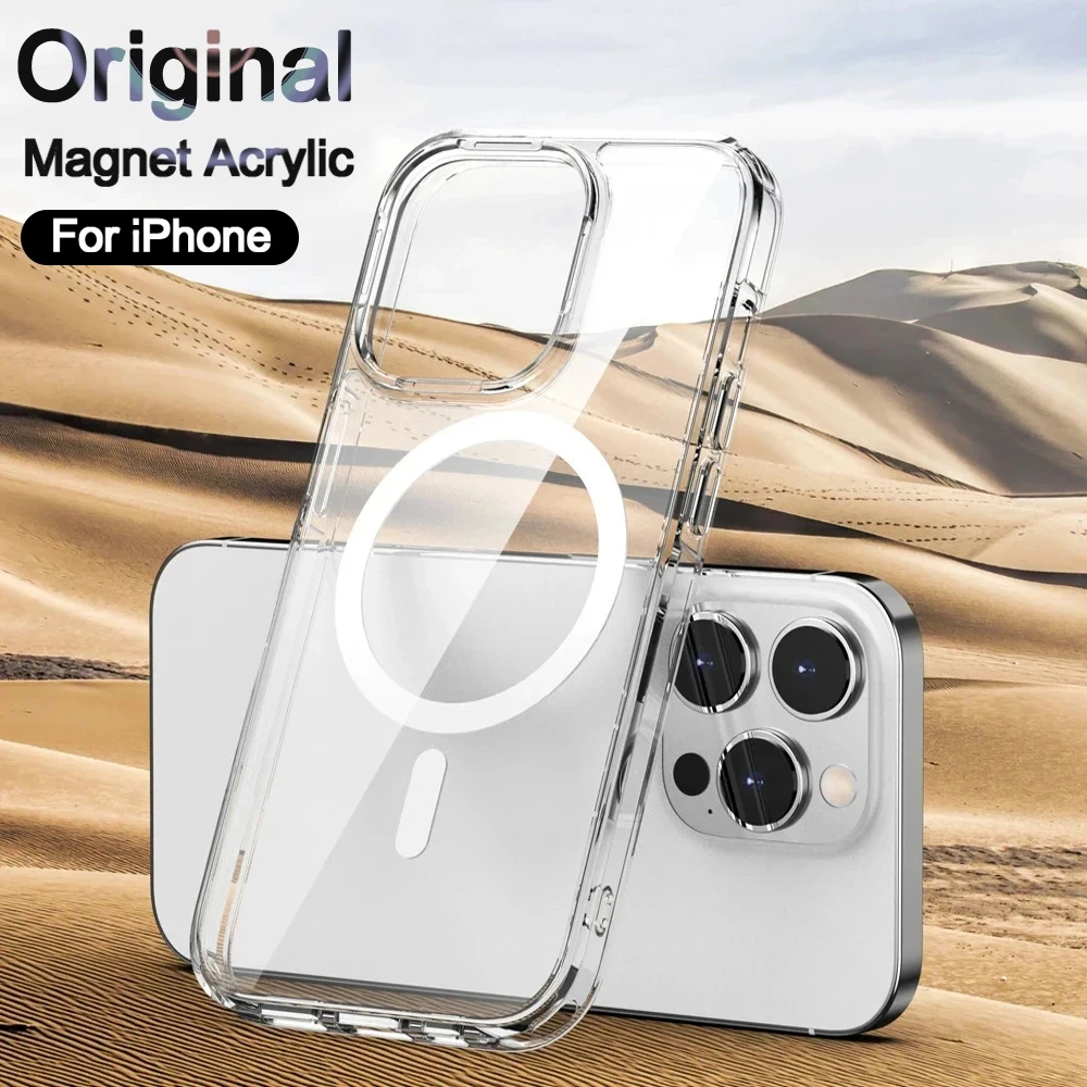 For-Apple-Original-Magnet-Magsafe-Case-Iphone-15-14-13-12-Mini-11-Pro ...