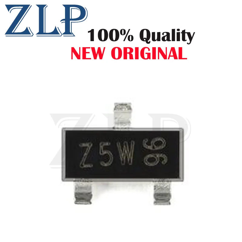 100 PCS/LOT BZX84C6V8 SOT 23 BZX84 C6V8 Z5W Z5 DIODO ZENER 6.8V 300MW SOT23 3 ORIGINAL NOVO ...