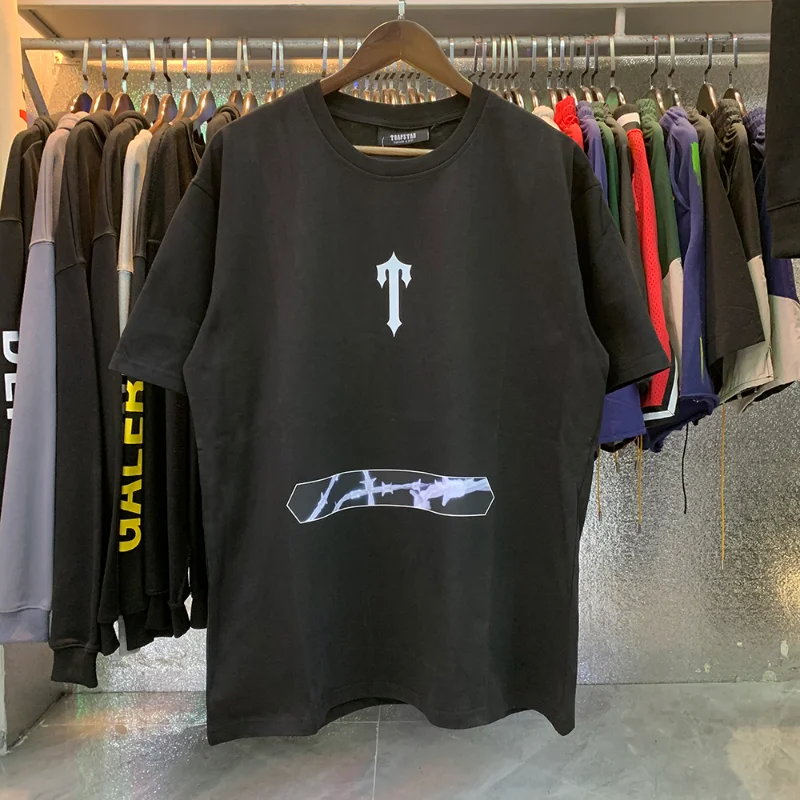 Trapstar Camiseta de gran tamaño para hombre y mujer, ropa de calle con ...