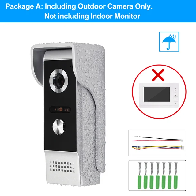 Wired Door Video Intercom System | Wire Video Intercom System - Wired ...