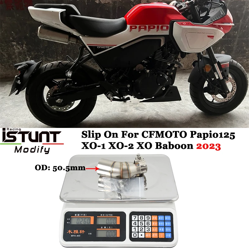 For-CFMOTO-Papio-125-XO-1-XO-2-XO-Baboon-Racing-2023-Motorcycle-Exhaust ...