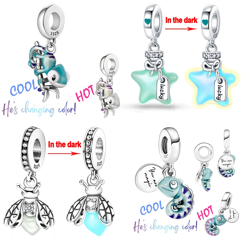 Pandora Charms Silver 925 Glow | Pandora Charm Glow Dark | Charms ...