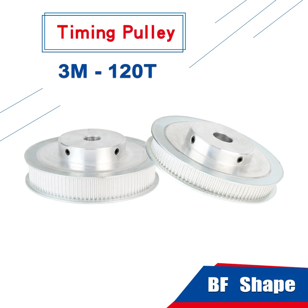 Timing-Pulley-3M-120T-BF-Shape-Bore-8-10-12-15-20-mm-Aluminum-Material ...