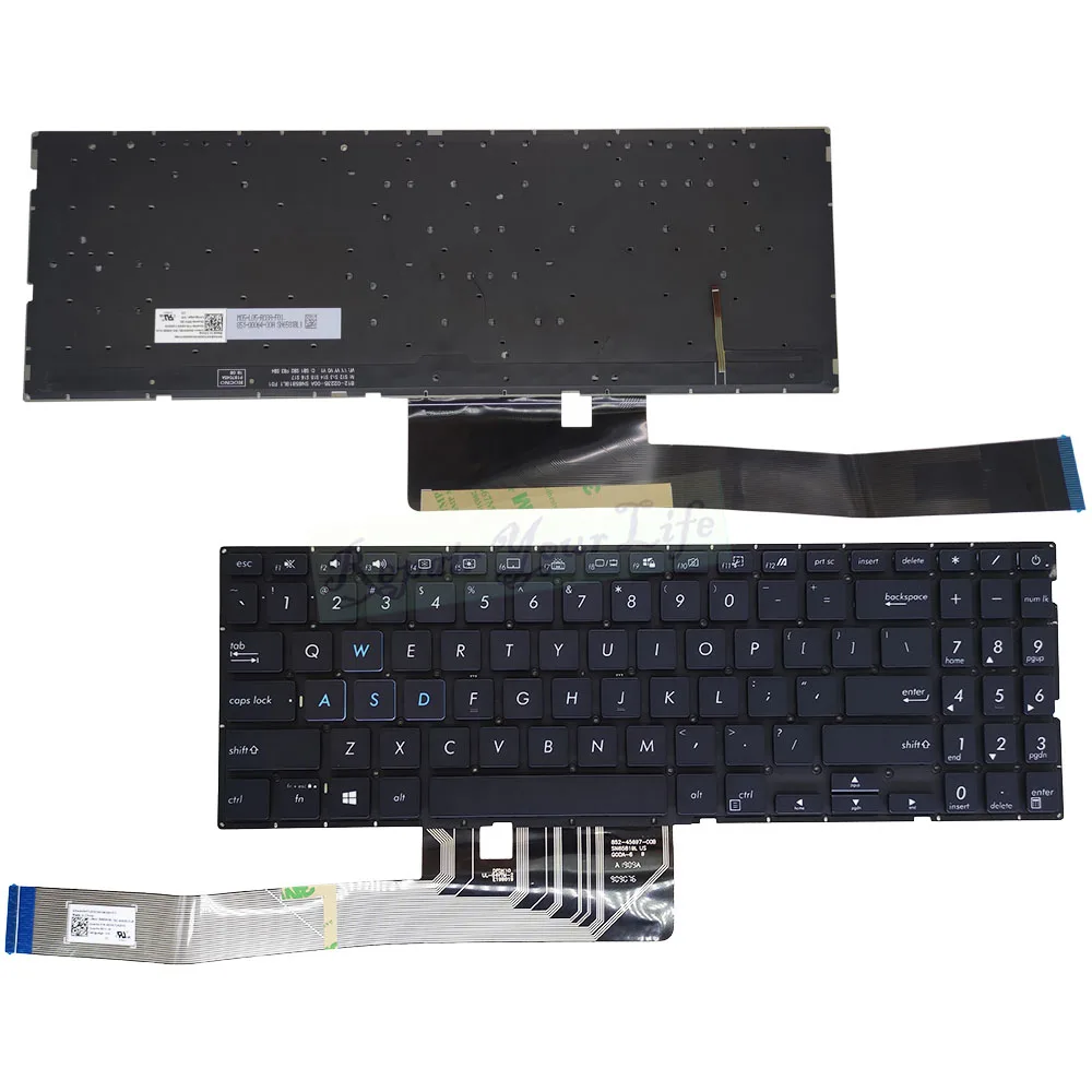 New Keyboard With Backlit For Asus Vx60g Vx60gt X571 X571g X571gt X571u ...