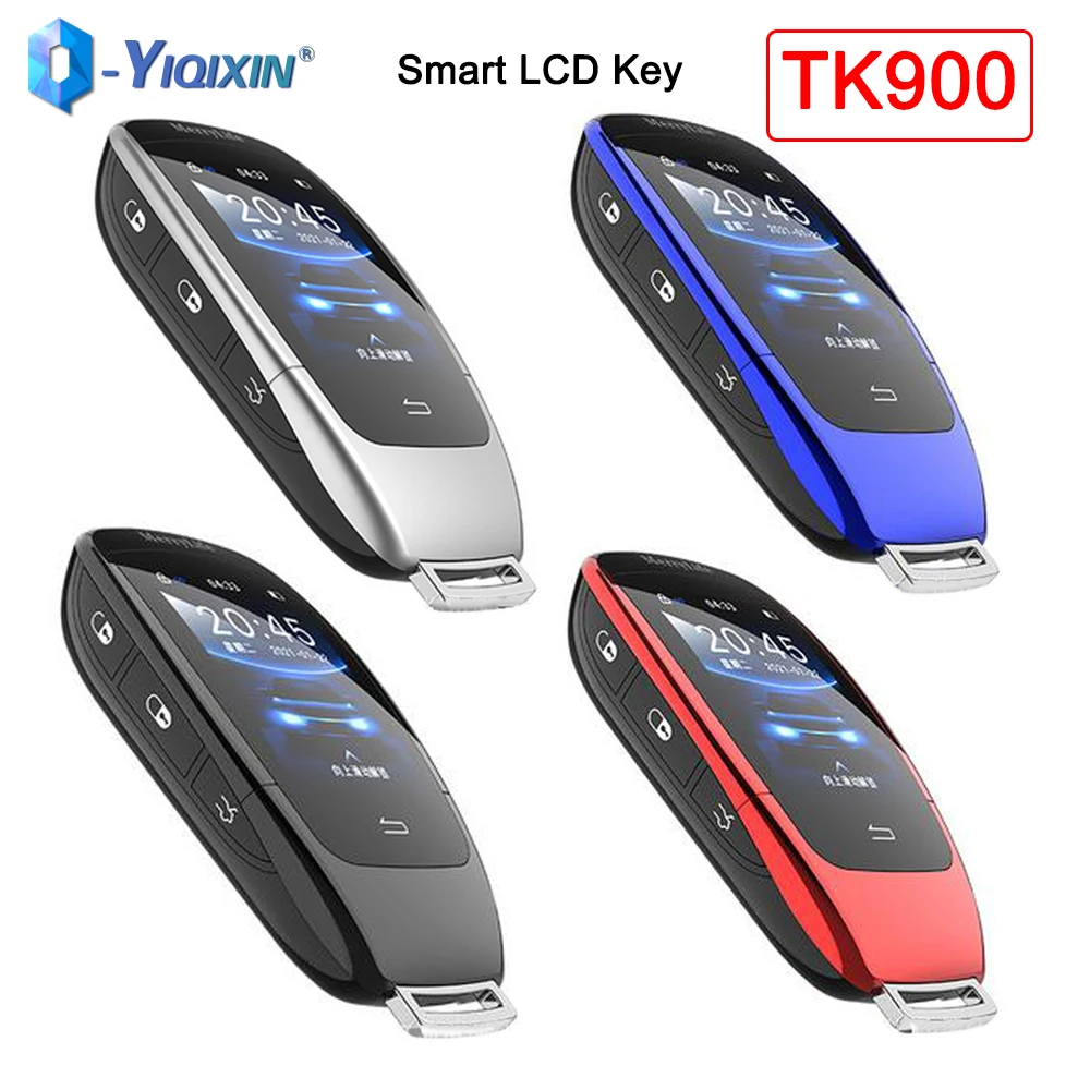 Yiqixin entrada keyless tk900 universal modificado inteligente lcd tela ...