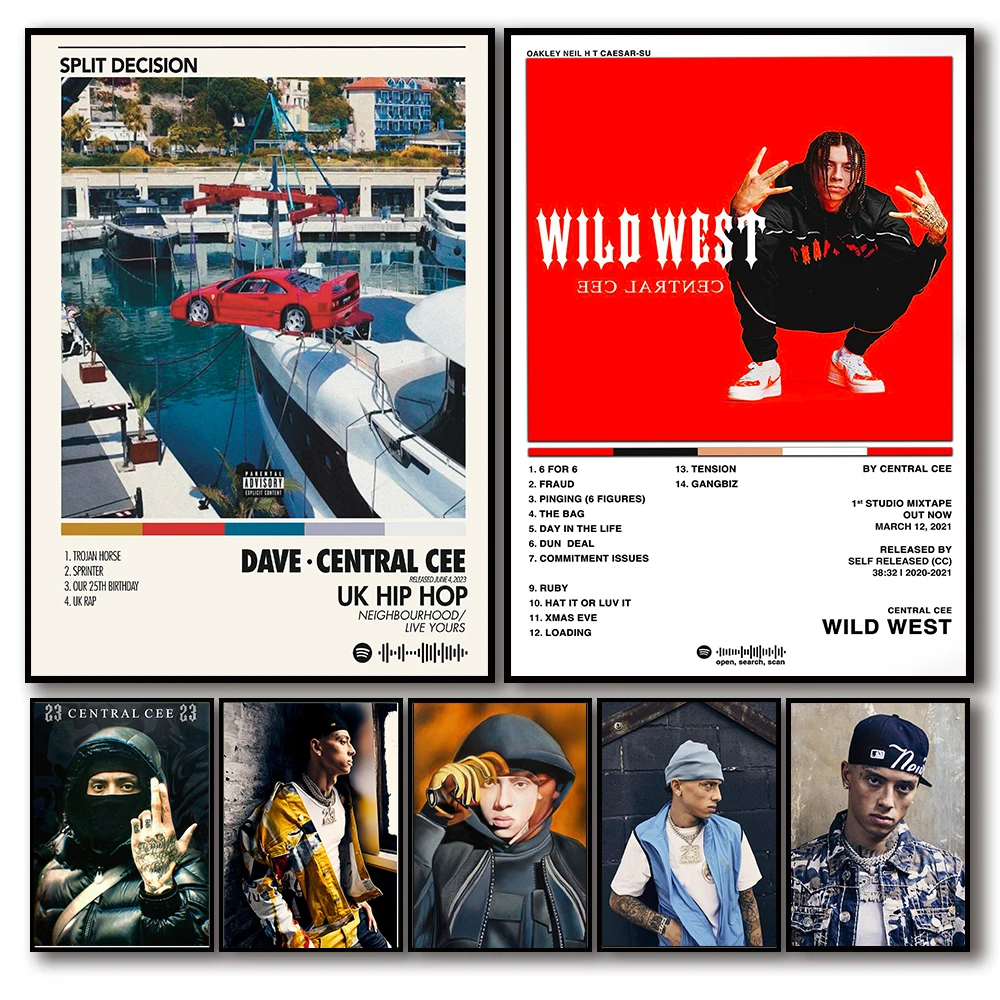 Hip-Hop-Rapper-Central-Cee-Posters-Music-Album-Sprinter-Cover-Aesthetic ...
